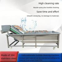China Commercial Catering Bubble Fruit Vegetable Washer Machine for Advanced Processing Line for sale