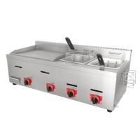 China Cooking Equipment 220V Voltage Fully Automatic Gas Frying Pan with Convenient Split Design for sale