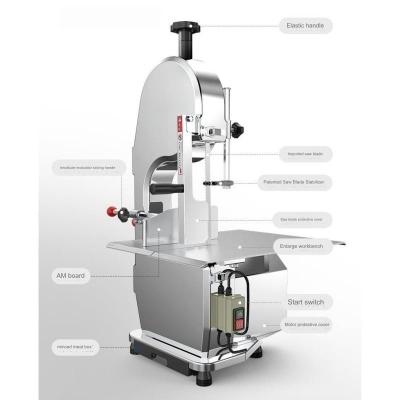 China Desktop Bone Chopping Pig Trotter Ribs Cutting Machine for Frozen Meat Processing for sale