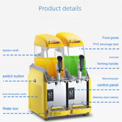 China Drie-cilinder computerbordbesturing 40kg Kleine slushmachine sneeuwsmeltmachine Te koop