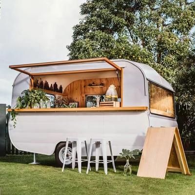 China Large Window Design Snack Car Stall for Long Service Life Dining Car Flying Wing for sale