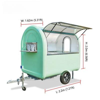 China Large Glass Windows and Bright Light Request for a Modern Movable Snack Truck for sale