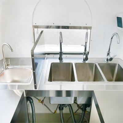 China Large Glass Windows and Bright Light Request for a Modern Movable Snack Truck for sale