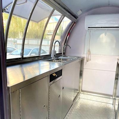 China Large Glass Windows and Bright Light Request for a Modern Movable Snack Truck for sale