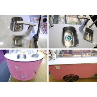 China Raw Material Fruit Trolley Freezers for Mobile Popsicle Ice Cream Food Truck for sale