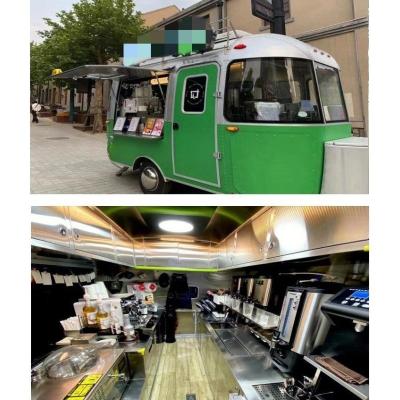 China Electric Power Mobile Food Cart on Wheels for Street Restaurant Coffee Milk Tea Shop for sale