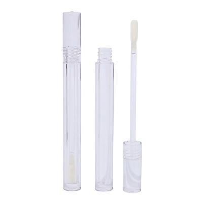 China Simple Closure Type Screw Cap Slim 4.5ml Plastic Lip Glaze Tube with Customizable Logo for sale