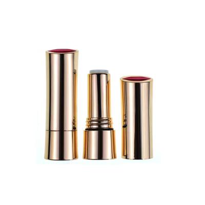 China Luxury Gloden 3.5g-5g Lipstick Tube Empty Container With Seal Ring for sale