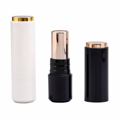 China Round Plastic Lipstick Tube 3.5g for Cosmetic Electroplating Design in Any Color for sale