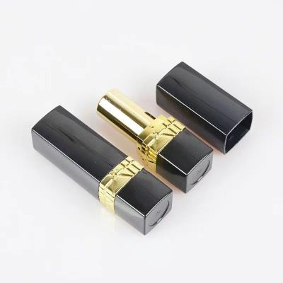 China Red Black Middle Electroplating 5g Lipstick Tube For Cosmetic Package for sale