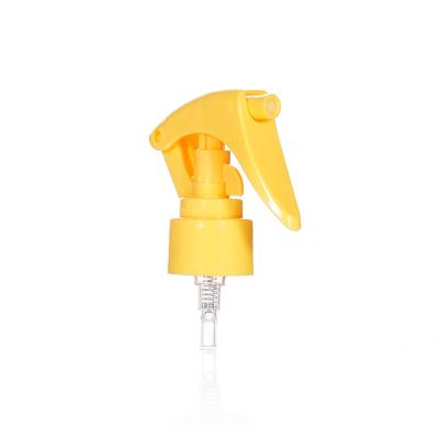 China Yellow Color 24 / 410 Plastic Mini Trigger Sprayer With Plectrum Design for sale
