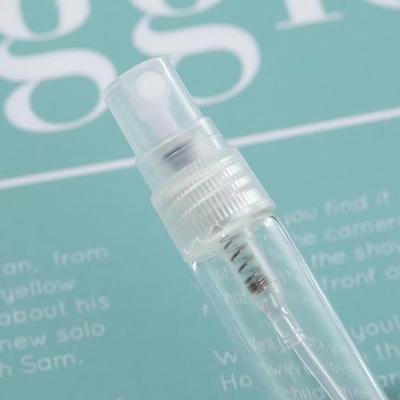 China 2ML 3ML 5ML & 10ML Empty Glass Perfume Spray Sample Container With Plastic Sprayer for sale