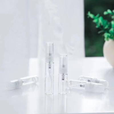 China 2ML 3ML 5ML & 10ML Empty Glass Perfume Spray Sample Container With Plastic Sprayer for sale