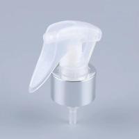 China Silver Circle Aluminum Transparent Plastic Mini Trigger Sprayer 24/410 Size Customizable for sale