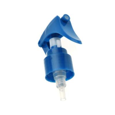 China Azul oscuro 24/410 Mini pulverizador de disparo con diseño de clip utilizado para artículos de limpieza en venta