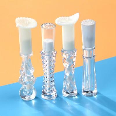 China 2.4ml Empty Slim Lip Gloss Tube Irregularity Plastic For Cosmetic Containers for sale