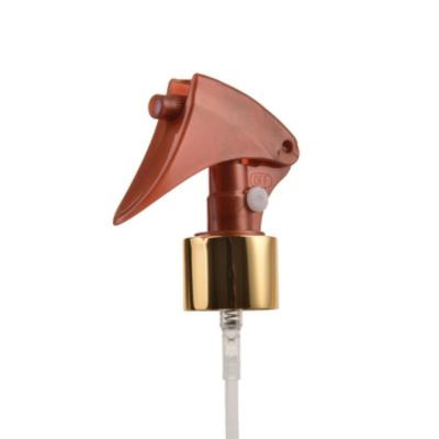 China 24/410 28/410 Trigger Sprayer With Aluminum Skirt With Button Switch for sale