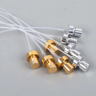 China 13mm 15mm 18mm 20mm Aluminum Gold Silver Shiny Fine Mist Sprayer Perfume Spray Pump for Premium Bottles for sale