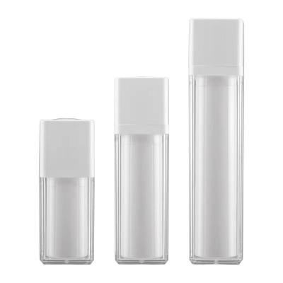 Cina Flacone airless quadrato in plastica PP da 30 ml 50 ml con pompa in vendita