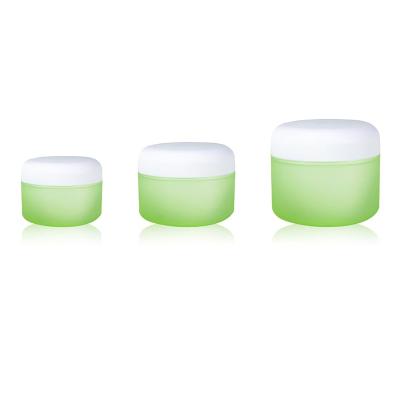 China Plastic PP Cream Jar 50g 100g 200g Customizable Cosmetic Packaging for sale