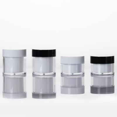 China Custom AS PP Cream Jar 15g 50g Double Shell for sale