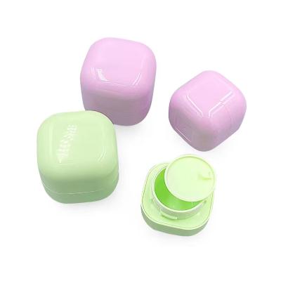 China Custom Plastic PP Square Cream Jar 20g to 100g for sale