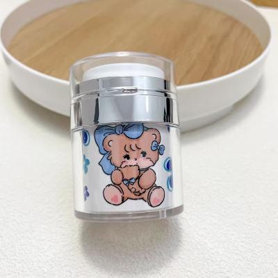 Cina 15/ 30/50/100ml Bottiglia senza aria con cartuccia rimovibile con riempimento del rivestimento interno e precisione 0.2g per pressione in vendita