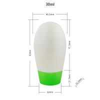 China Oval PP Sunscreen Cream Bottle 30g 50g Empty Packaging with Single Shell Cap for sale