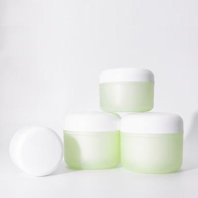 China 50g 100g 200g Matt Surface PP Plastic Round Cream Jar for Skin Care with 100% Fresh PP and 20 Days Lead Time for sale