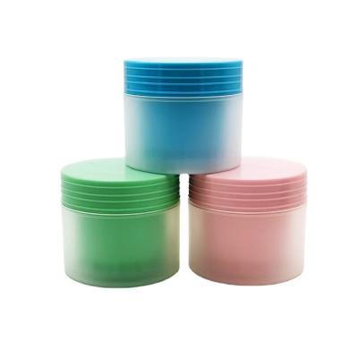 China Custom Color 80g Matt Double Layer PP Plastic Round Cream Jar with 20 Days Lead Time for sale