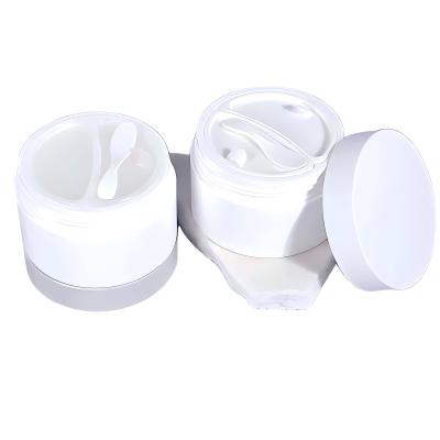 China 50+50g PP Plastic Cream Jar with No Mechanical Issues and Gentle on Delicate Formulas for sale