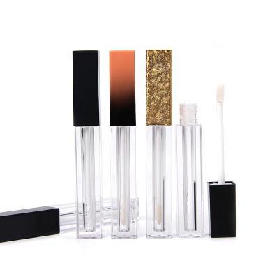China Customized 2.5ml Square Empty Lip Gloss Tube for Lip Care Cosmetic Container for sale