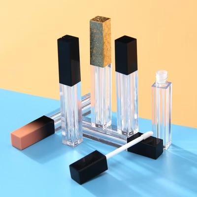 China Customized 2.5ml Square Empty Lip Gloss Tube for Lip Care Cosmetic Container for sale