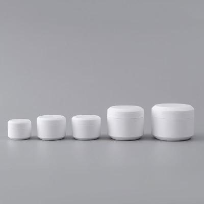 China Wholesale Double Wall Plastic PP Cream Jar with Gasket in 5G-100G Size Range MOQ 10000pcs for sale