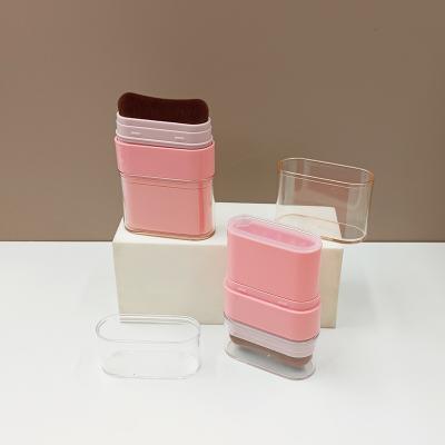 China New Design 10G Plastic Empty Deodorant Stick With Brush Customized Container for sale