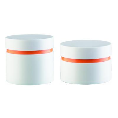 China Lightweight Plastic Cream Jar with Twist-off Screw Cap and Matte Glossy Printing for Face Cream for sale