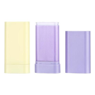 China Bottom Filling Design 20g PP Inner Bottle and PS Over Cover Cap Deodorant Balm Stick Container Used for Skincare Package for sale