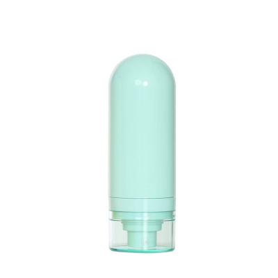 China Travel Size Upside Down Airless Pump Bottle with Adjustable Spray Nozzle and Smooth Surface for Personal Care for sale