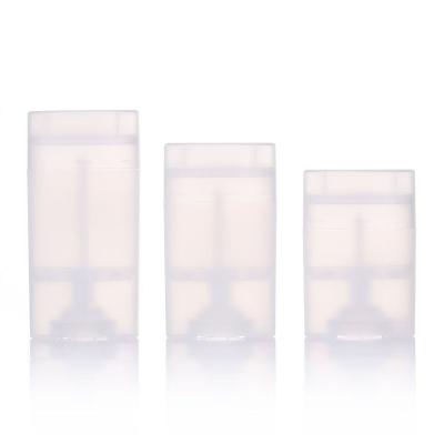 China Recyclable Easy to Carry Oval Shape Twist Up Empty Deodorant Stick Container for DIY Refills for sale