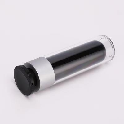 China Heart-inner Shape Acrylic Airless Cosmetic Bottle with High-ended Quality for Skincare Customizable in 15ml 30ml 50ml for sale