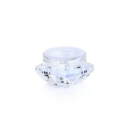 China Portable Travel PS Material 3g 5g Plastic Cream Jar with Multiple Colors Options and Silk Printing Customization for sale