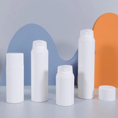 China 30ml 50ml 80ml 100ml 120ml 150ml Crimp Type PP Plastic Leak-proof Airless Pump Bottle for Skincare Products for sale