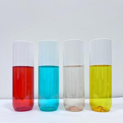 China 150ml Cylinder Shape Leakproof PET Plastic Bottle for Cosmetic Liquids and Lotions for sale