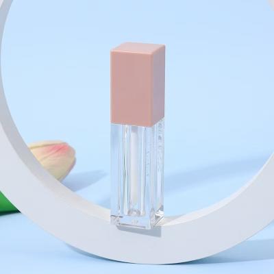 China Square Shape 7ml Customizable Color Lip Gloss Tube Empty Lip Gloss Container for Liquid Lipstick for sale