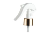 China Aluminum Plastic Trigger Sprayer with Button Lock 0.15-0.2ml Dosage for Cosmetic Packaging for sale