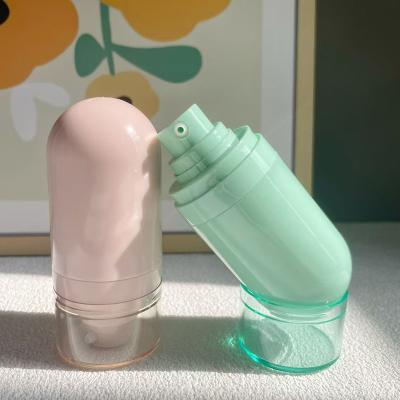 China Wholesales 15ml 30ml 50ml Inverted Plastic Airless Bottles with Sprayer /Cream Pump for sale