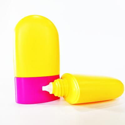 China 50ml Screw Cap Sunscreen Bottle with Leak Proof Design and Customizable Options for Cosmetic Use for sale