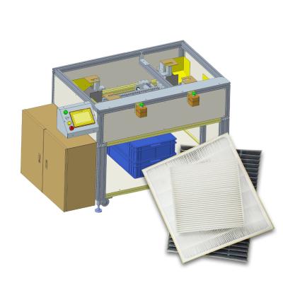 China 1.5KW 600mm HVAC Filter Making Machine Angle Shearing Automatic for sale