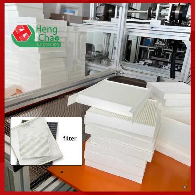 Cina Macchina per la produzione di filtri per auto con capacità di 86400 pezzi/1 mese gamma di prodotti applicabile 150-400 mm di larghezza in vendita