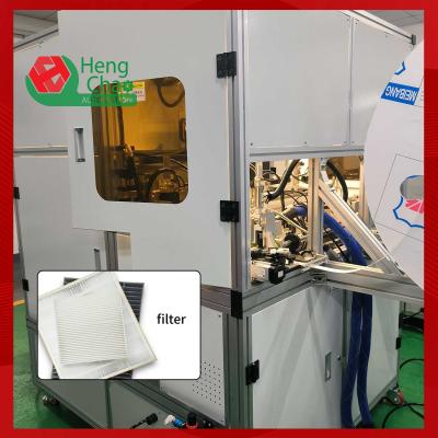 China Auto Air Conditioner Filter Element Automatic Edging Machine With Capacity 10S/Pcs for sale